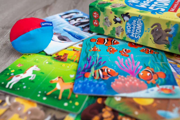 Hop, Waddle, Stomp Encourages Kids to Act Like Animals as They Complete ...